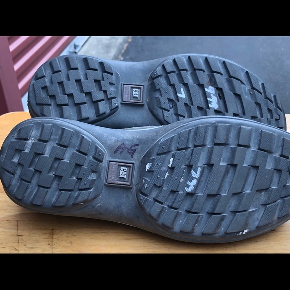 Caterpillar | Shoes | Cat Leather Steel Toe Safety Shoes Ansi Z4 Pt99 M ...